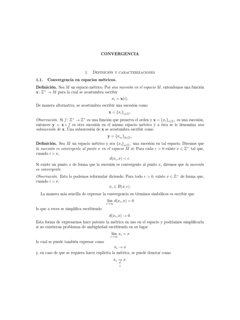 Converge Nci A | PDF | Función (Matemáticas) | Secuencia