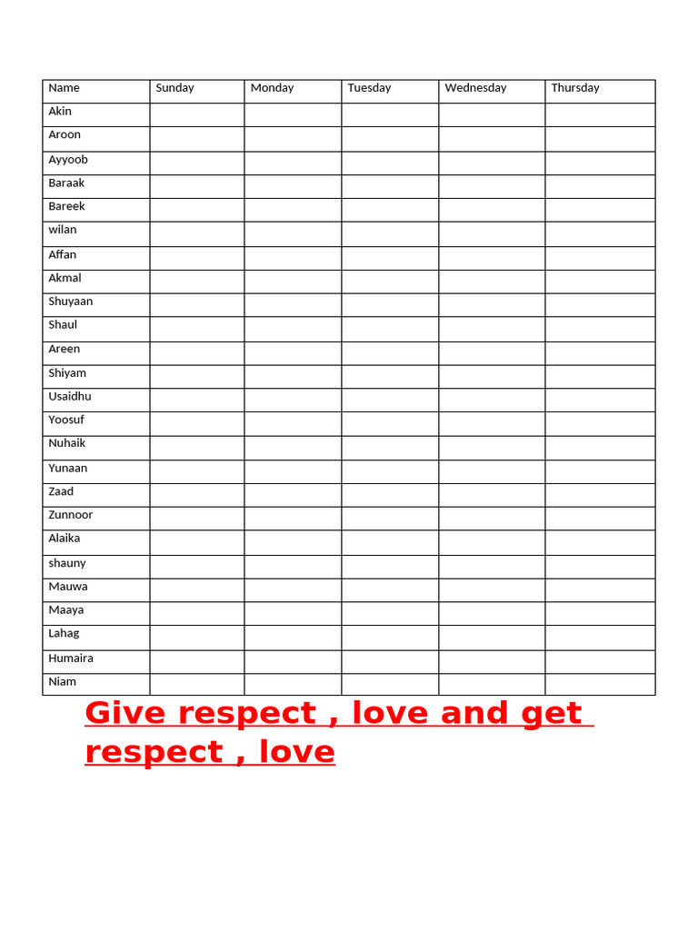 Grade 2 Class List | PDF