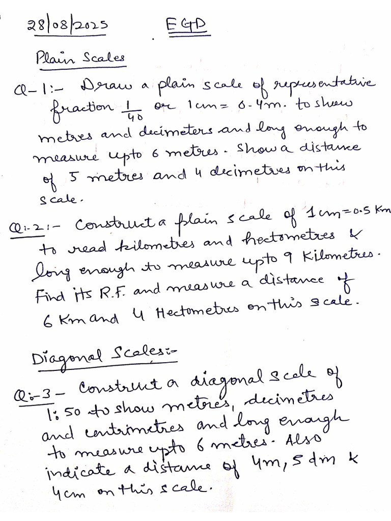 EGD - Plain and Diagonal Scales | PDF