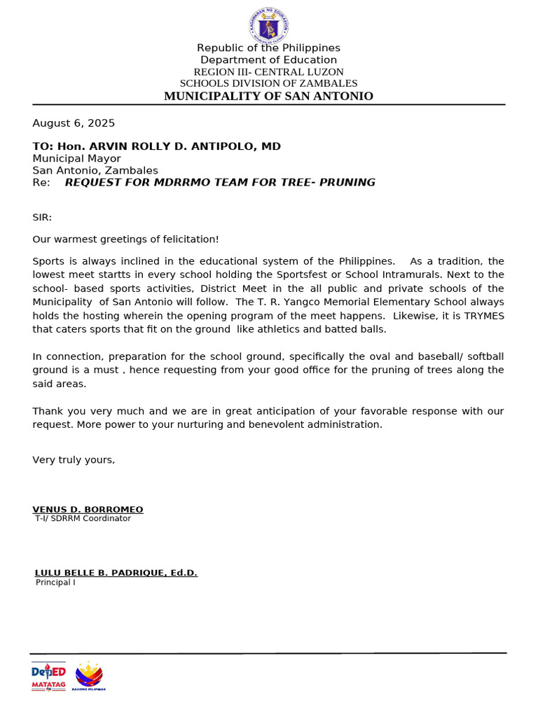 Request for Tree Pruning Assistance | PDF