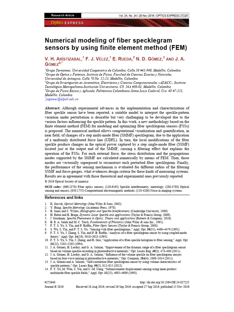 Oe 24 24 27225 - FEM | PDF | Optical Fiber | Optics