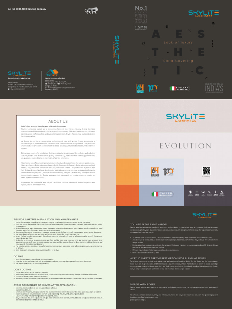 Sky Lite | PDF | Lamination | Polyvinyl Chloride