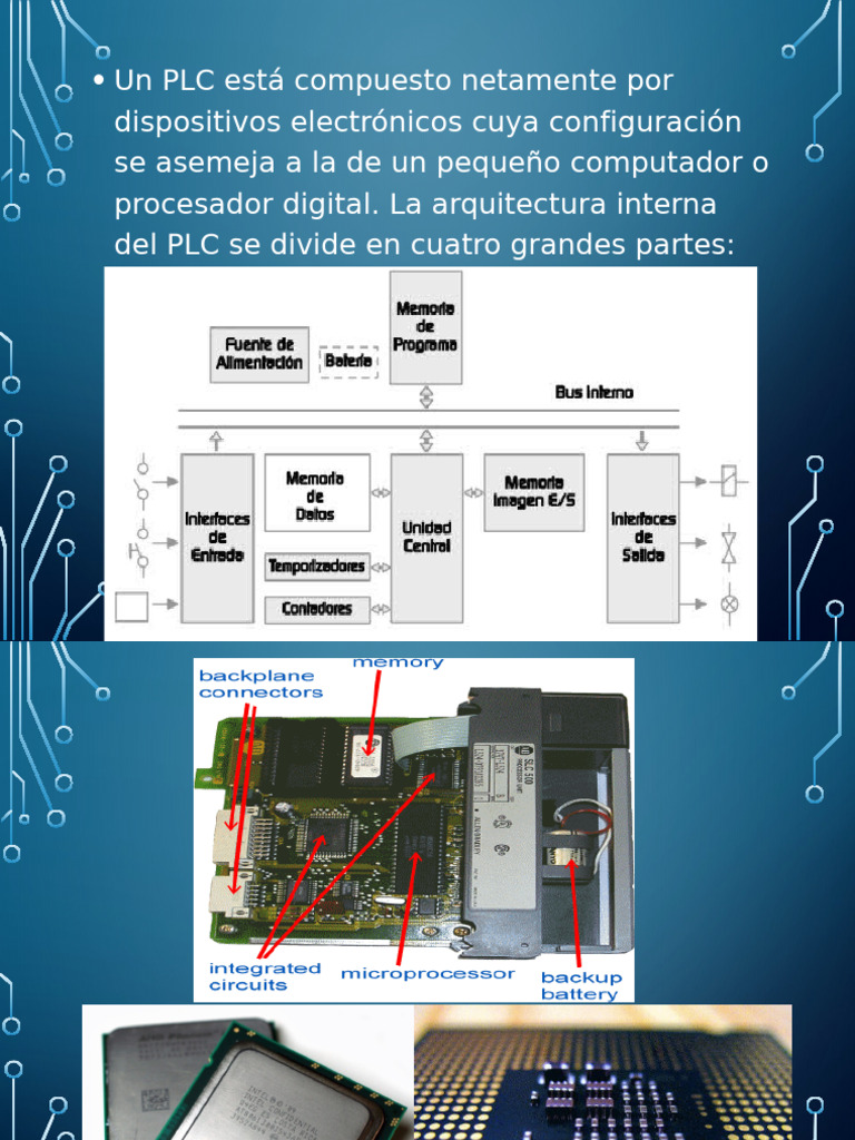 Componentes Clave de un PLC | PDF | Memoria de sólo lectura | Unidad ...