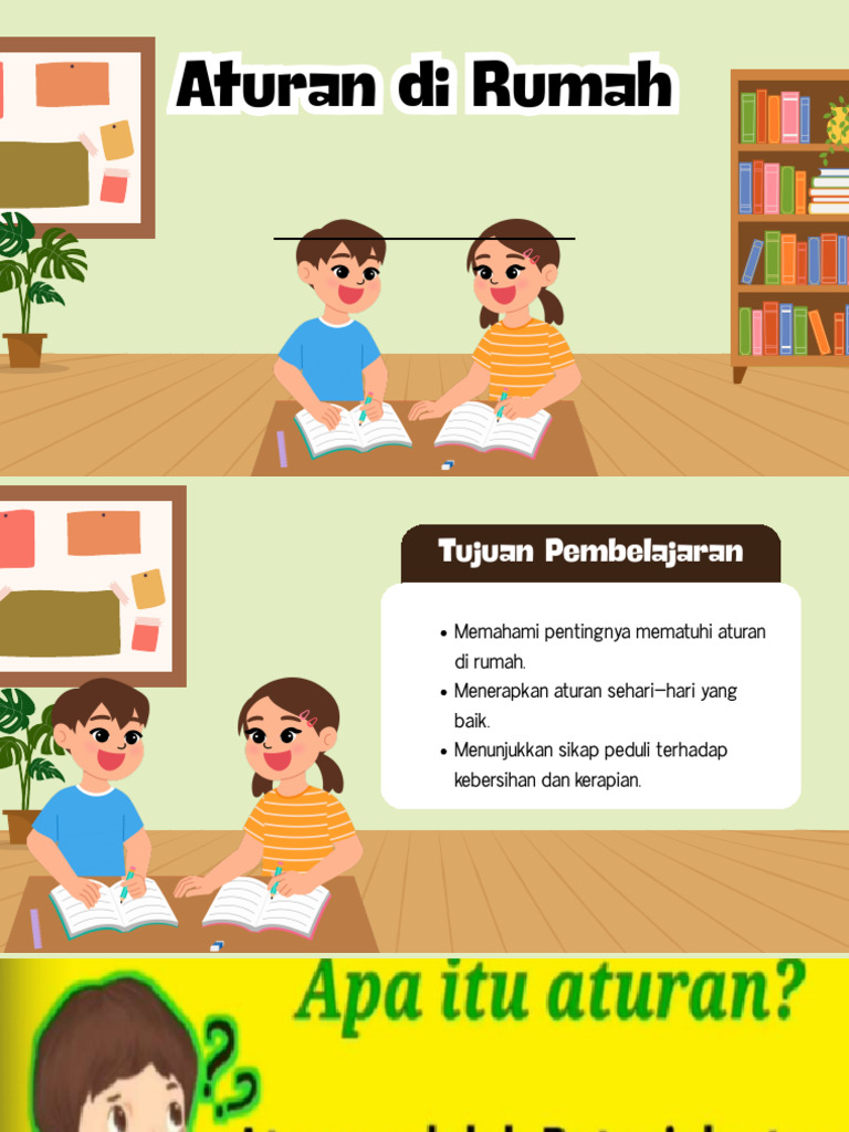 Belajar Patuh Pada Aturan Presentasi Coklat Dan Hijau Ilustratif | PDF