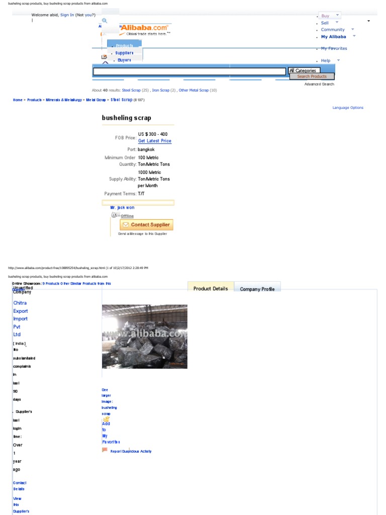 Busheling Scrap Products, Buy Busheling Scrap Products From | PDF ...