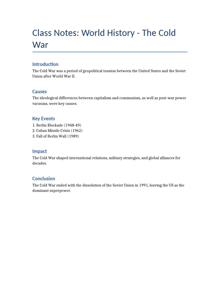 ClassNotes WorldHistory | PDF