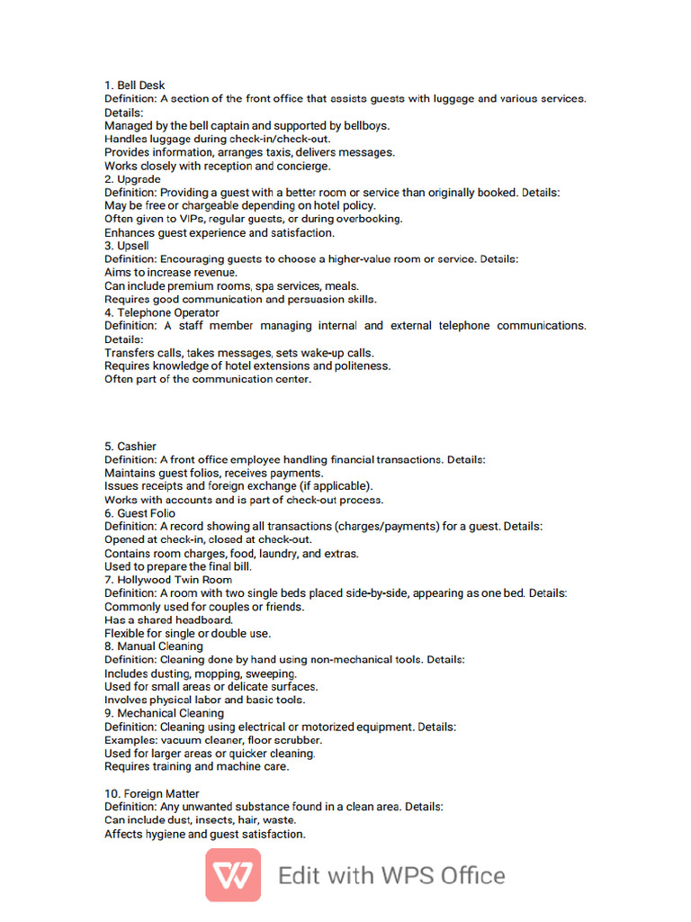 Accommodation 1 Question and Answer | PDF