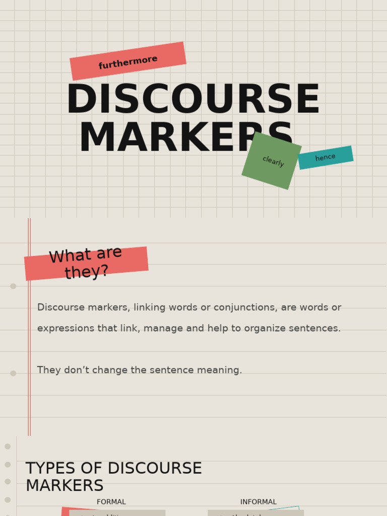 Discourse Markers | PDF | Linguistic Typology | Semantic Units