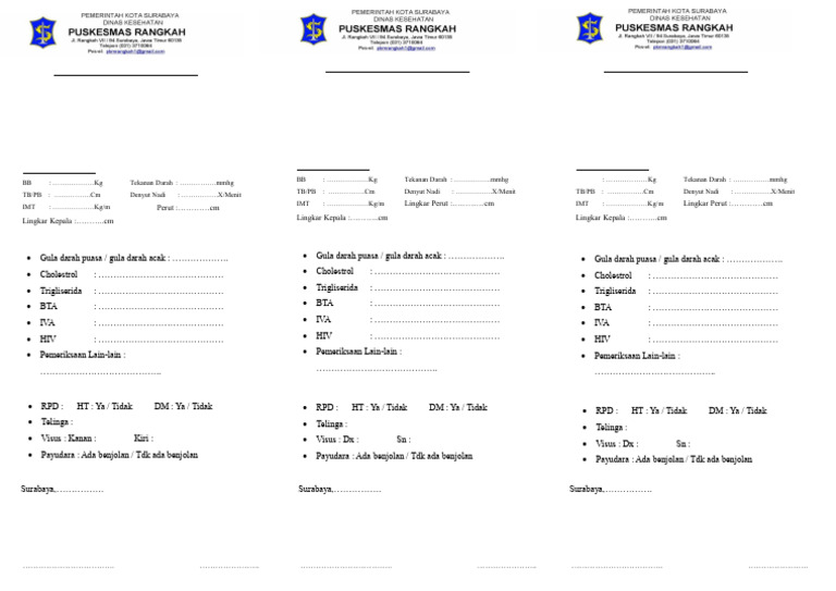 Form CKG 1 Lembar Isi 3 | PDF