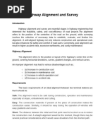 Road Alignment and Setting Out Guide | PDF | Contour Line | Lane