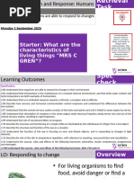 Grade 12 Life Sciences: Environmental Responses | PDF