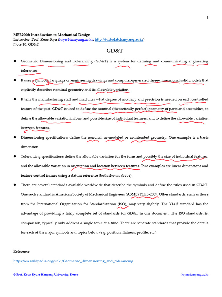 Understanding GD&T in Mechanical Design | PDF