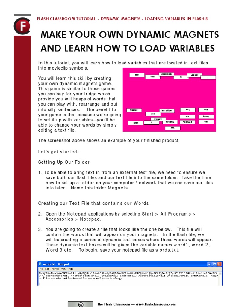 Make Your Own Dynamic Magnets and Learn How To Load Variables | PDF ...