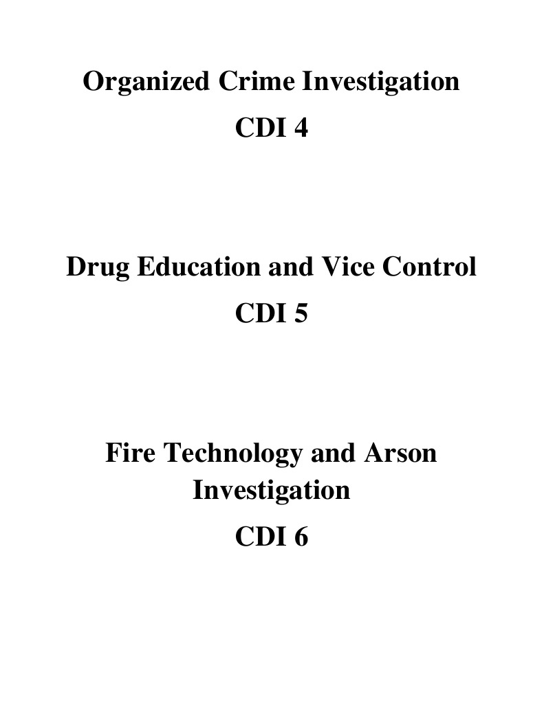Organized Crime Investigation Overview | PDF