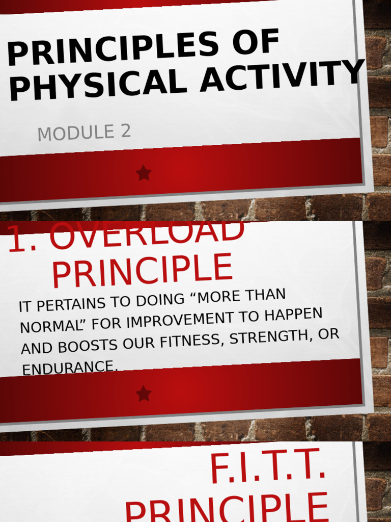 MODULE 2-Principles of Physical Activity | PDF