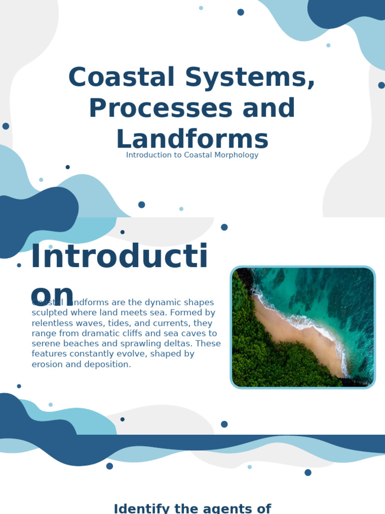 Coastal Morphology: Erosion and Landforms | PDF | Coast | Erosion