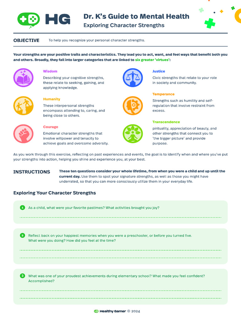 Exploring Character Strengths | PDF | Courage | Social Psychology