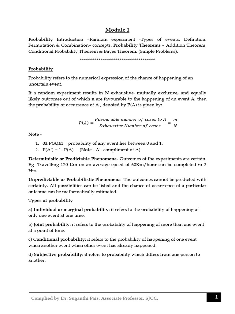 Complied by Dr. Suganthi Pais, Associate Professor, SJCC | PDF ...