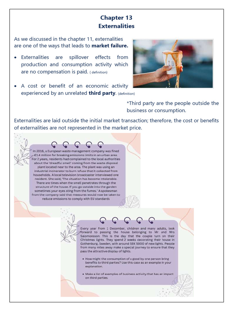 Understanding Externalities in Economics | PDF | Externality | Subsidy