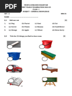 International Indian School, Dammam CLASS-1 GK Revision Worksheet | PDF ...