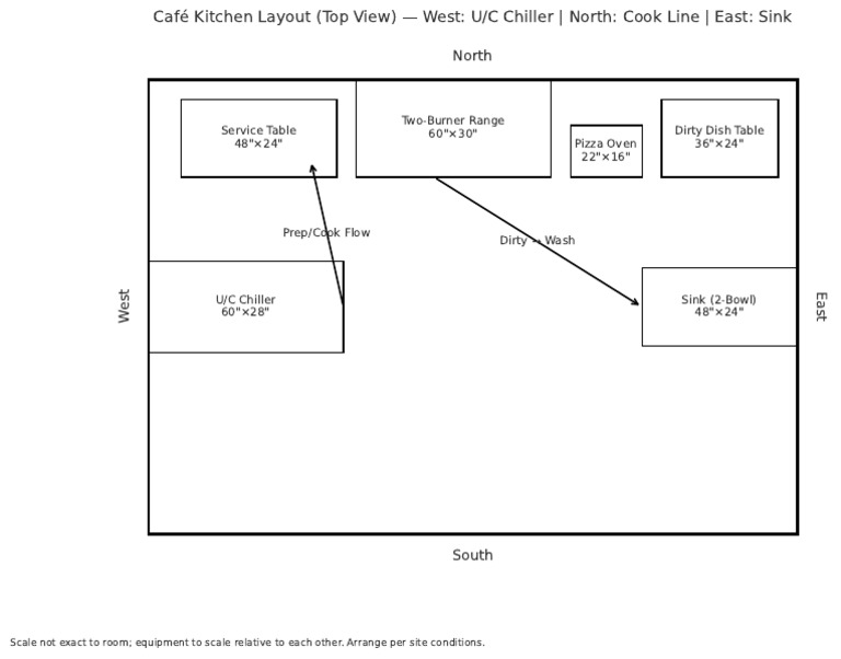 Café Kitchen Layout Plan | PDF