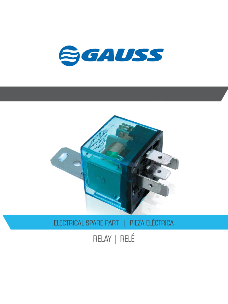 Auxiliary Relay Specifications and Replacements | PDF | Automotive ...