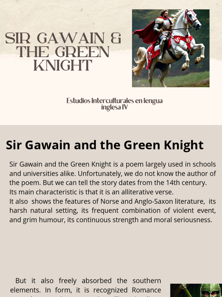 Sir Gawain & The Green Knight - PPT | PDF