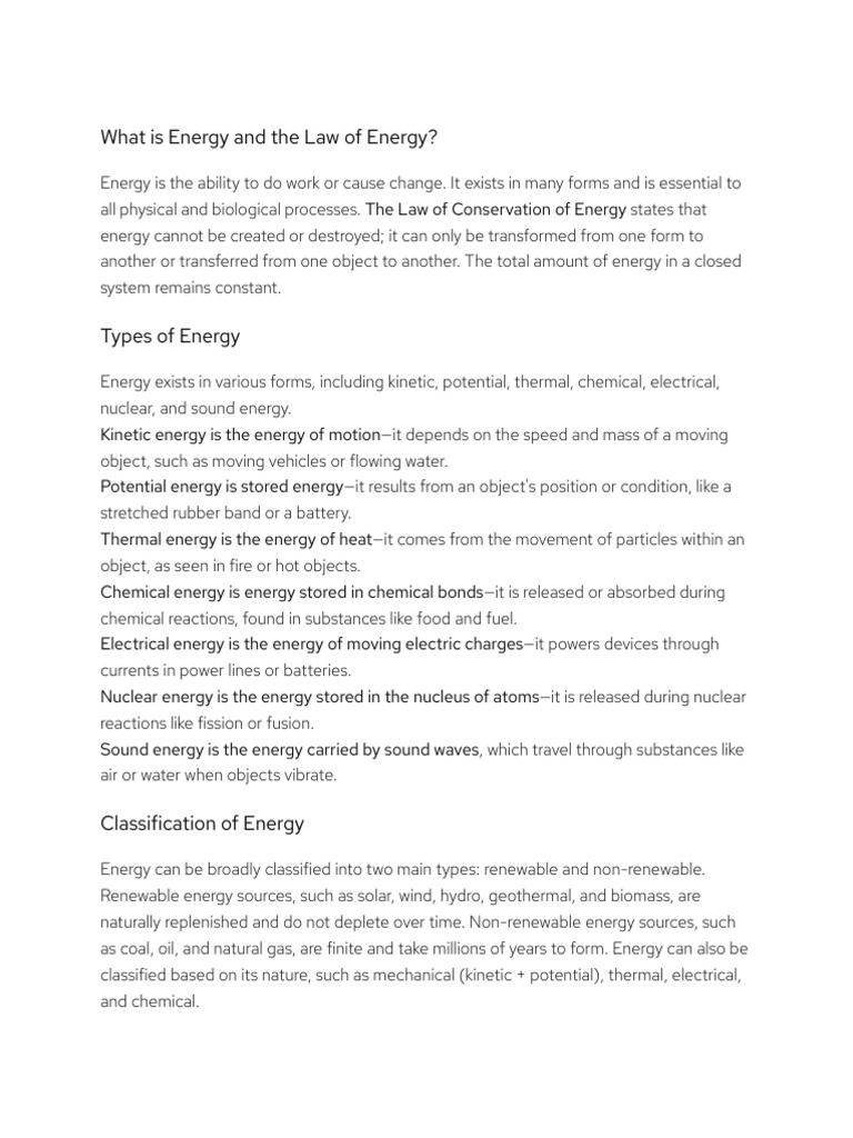 Summative Assessment (B & C) Energy Tranceformation | PDF | Sustainable ...