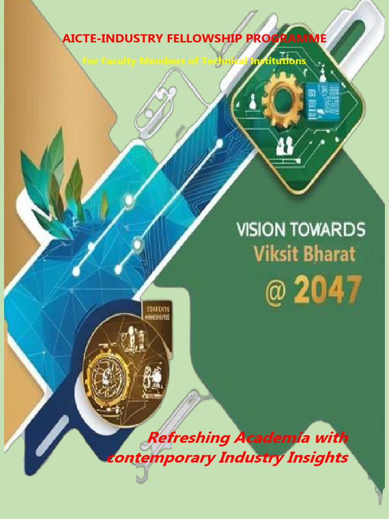 AICTE Industry Fellowship Programme - Brochure | PDF