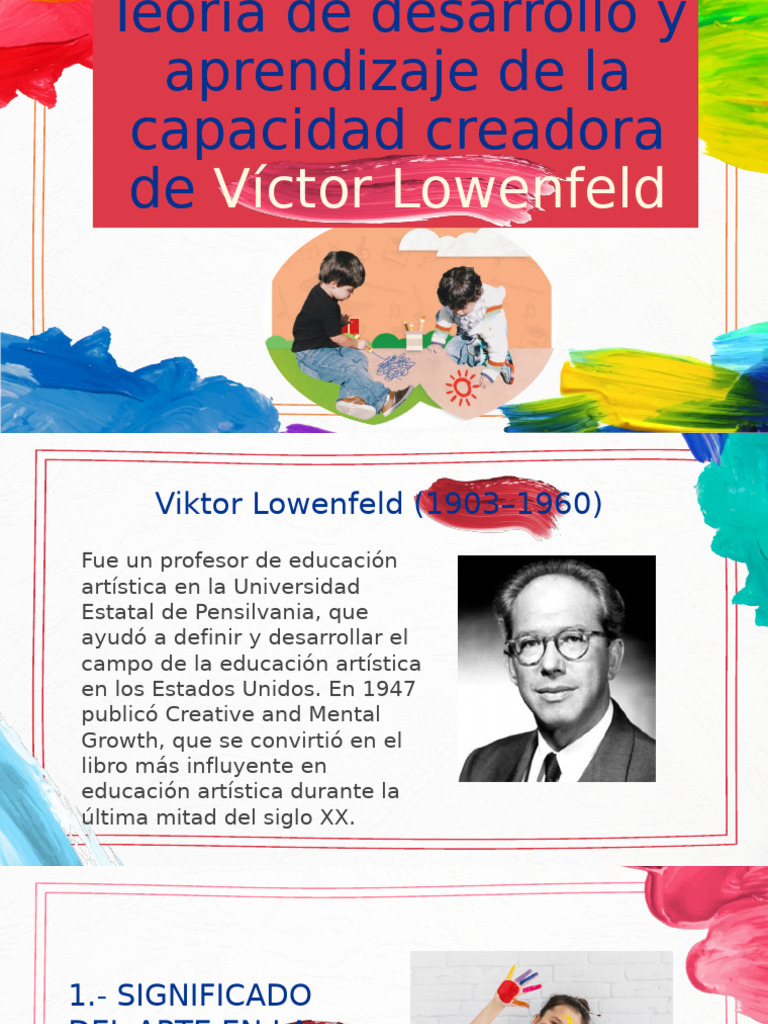 Teoría de Víctor Lowenfeld sobre Arte y Educación | PDF | Aprendizaje ...