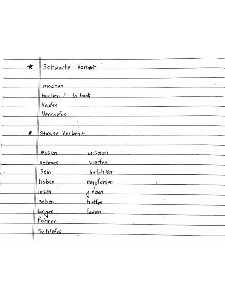 German-A2 Notes | PDF