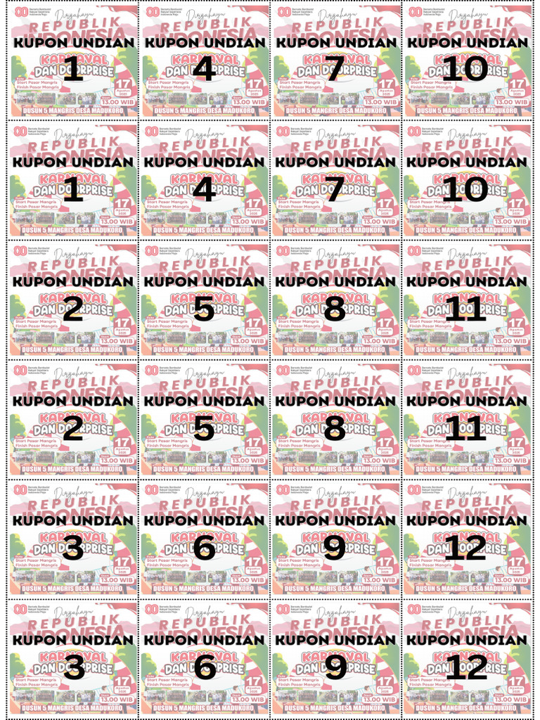 Kupón Undian: Guía Completa | PDF