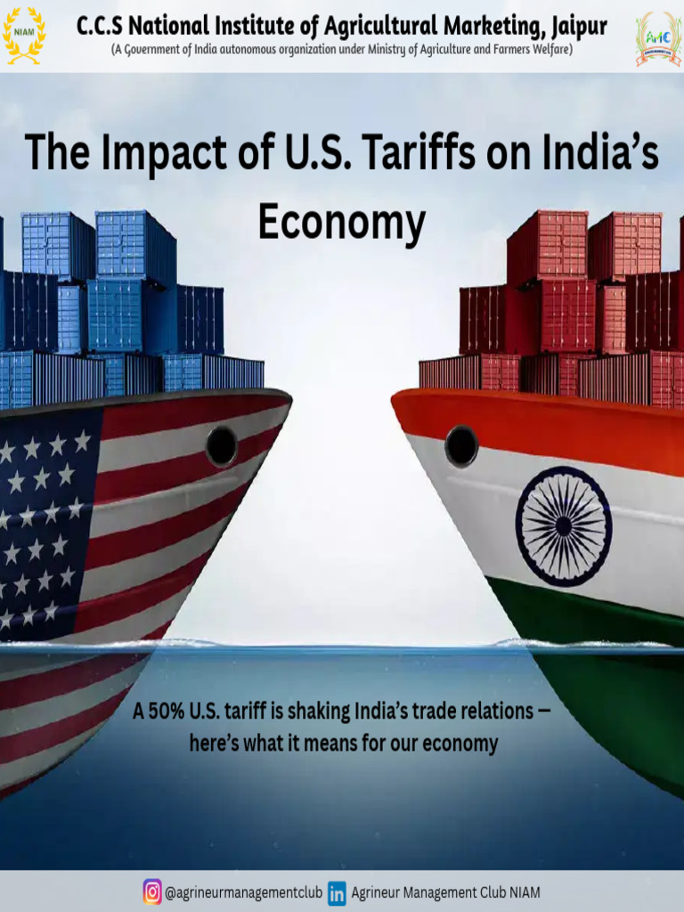 U.S. Tariff Impact on India's Economy | PDF | Tariff | Economy Of India