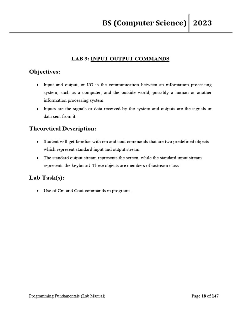 Lab 3 | PDF | Integer (Computer Science) | Input/Output