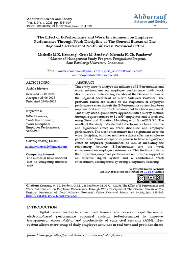 328-Article Text-1767-1-10-20250629 | PDF | Multicollinearity | P Value