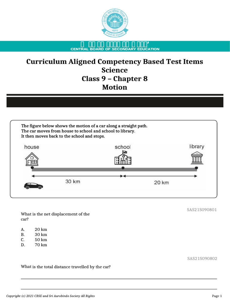 Class 9 Physics Motion and Forces | PDF | Force | Gravity
