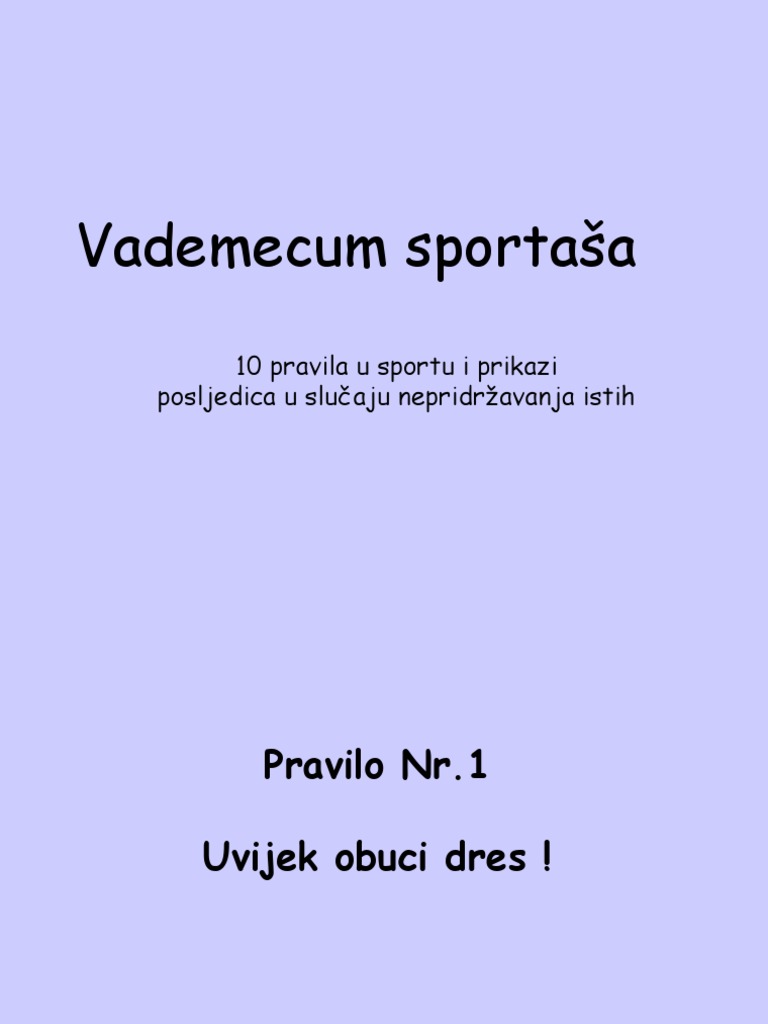 10 Pravila Sporta | PDF