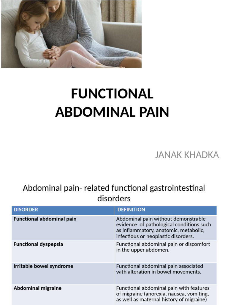 Understanding Functional Abdominal Pain | PDF | Irritable Bowel ...