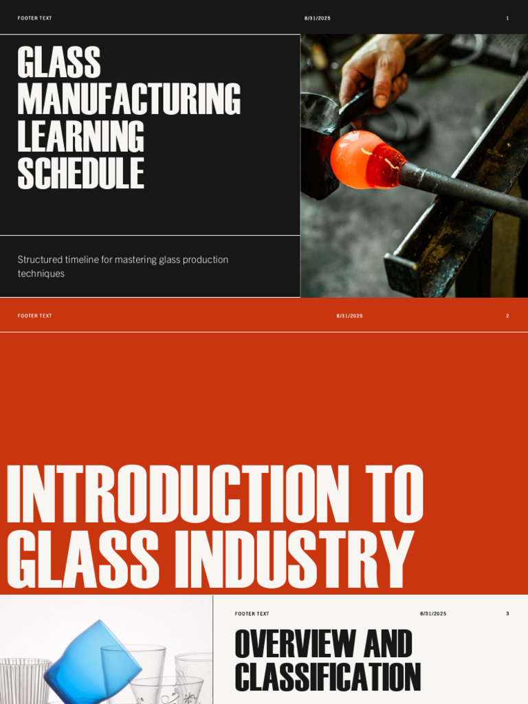 Glass Manufacturing Learning Schedule | PDF | Glasses | Materials