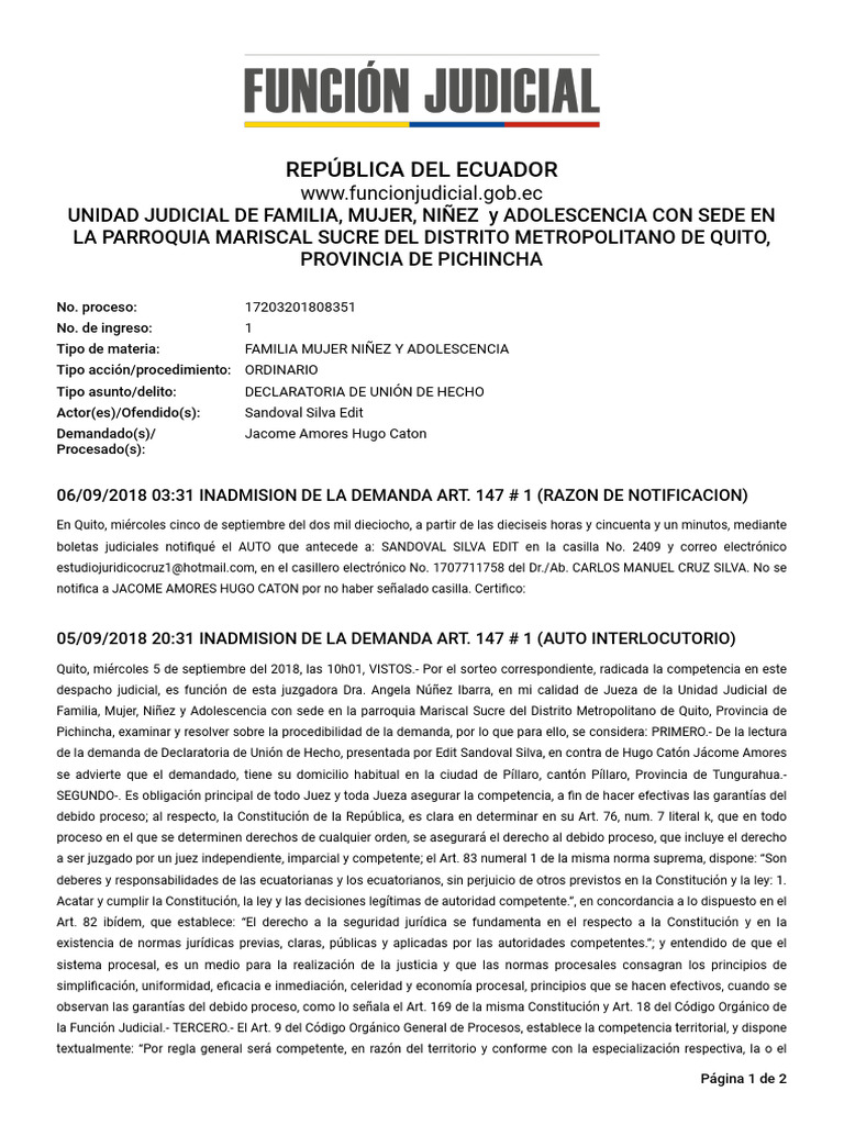Expel 17203201808351 20149832 27082025 | PDF | Debido al proceso | Ley ...