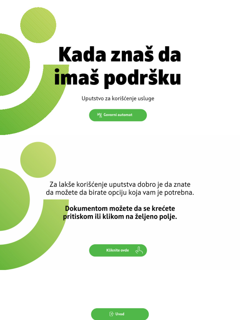 Uputstvo Za Koriscenje Usluge Govorni Automat 1 | PDF