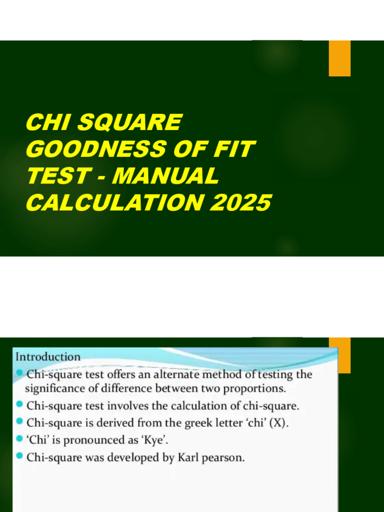 Chi-Square Goodness of Fit Test Guide | PDF | Chi Squared Test ...