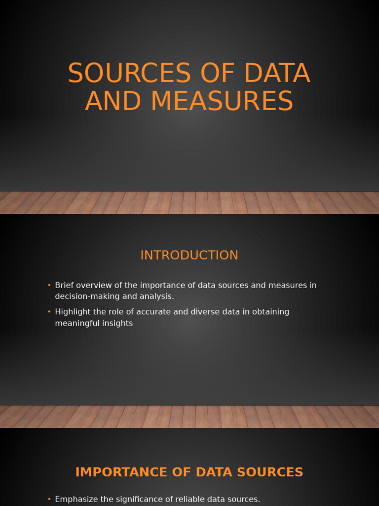 Data Sources and Measures Explained | PDF | Data | Survey Methodology
