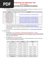 Online Exam Guidelines for Students | PDF | Test (Assessment) | Password