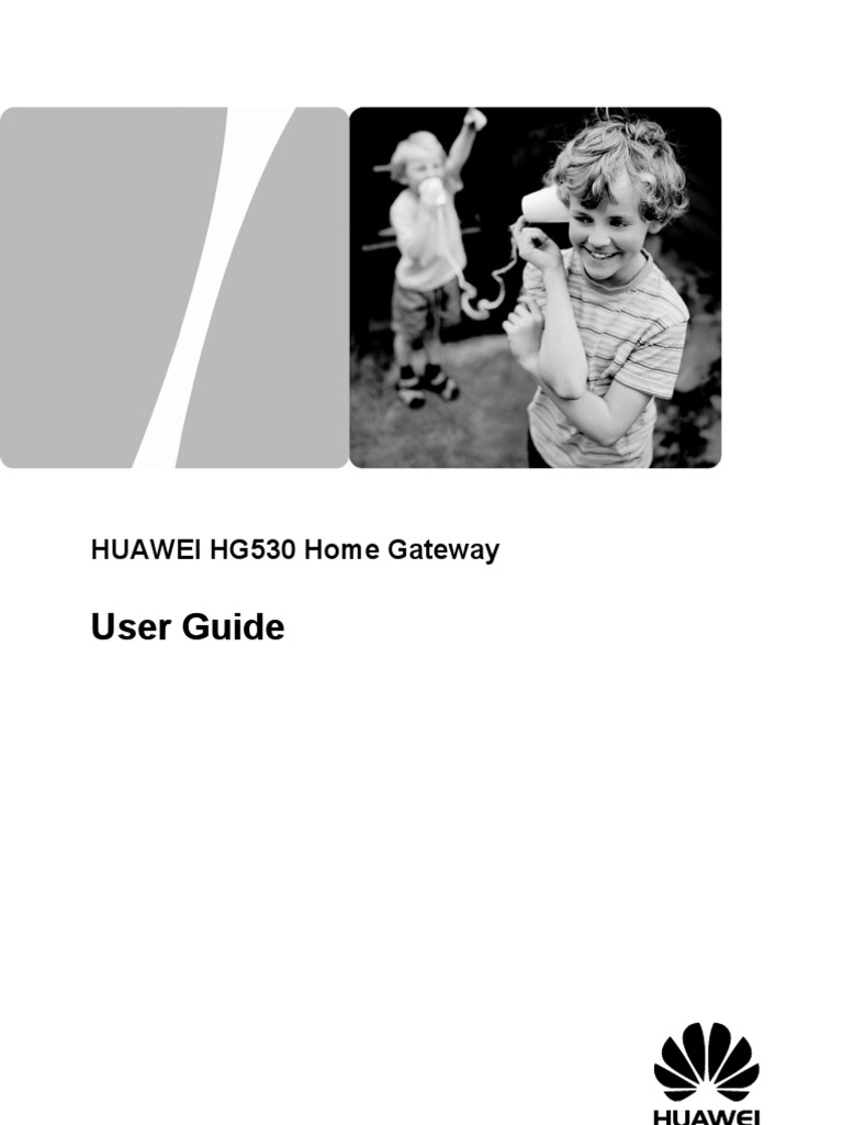 HUAWEI HG530 Home Gateway User Guide | PDF | Wireless Lan | Ip Address