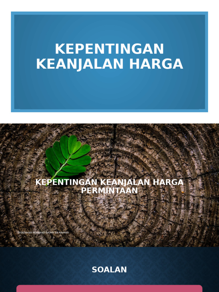 14 Bab 2 Kepentingan Keanjalan Harga | PDF