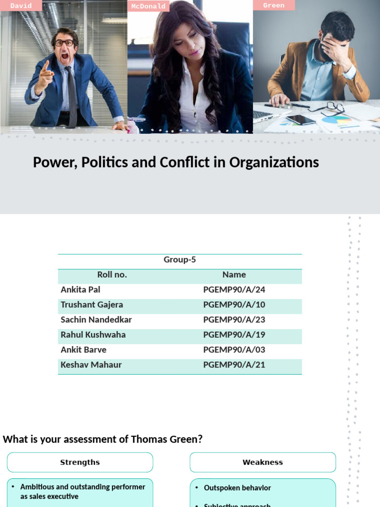 Power, Politics and Conflict in Organizations | PDF | Cognitive Science ...