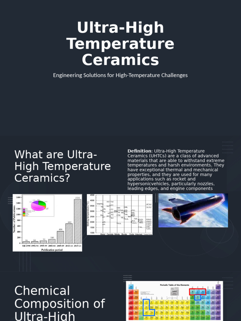 Presentazione Sulle Ultra-High Temperature Ceramics | PDF | Applied And ...