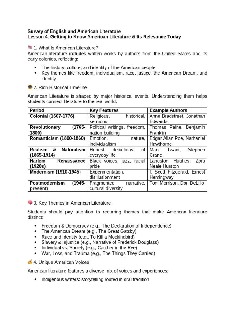 Understanding American Literature Today | PDF | American Literature ...