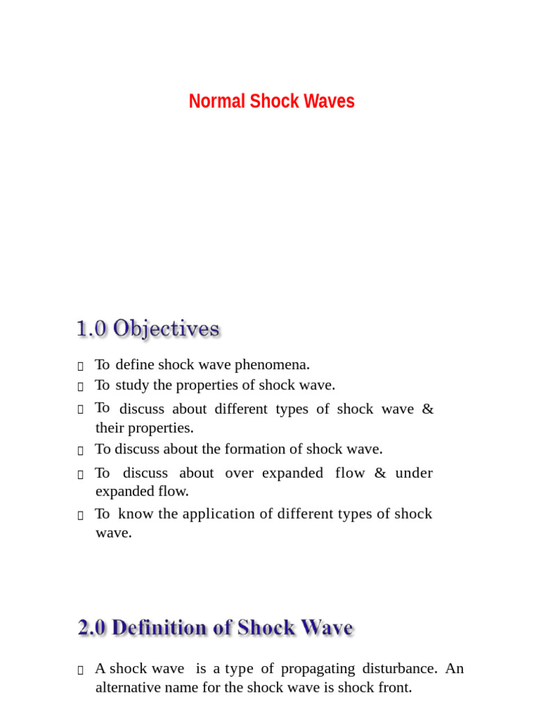 03-Normal Shock Waves | PDF | Shock Wave | Waves